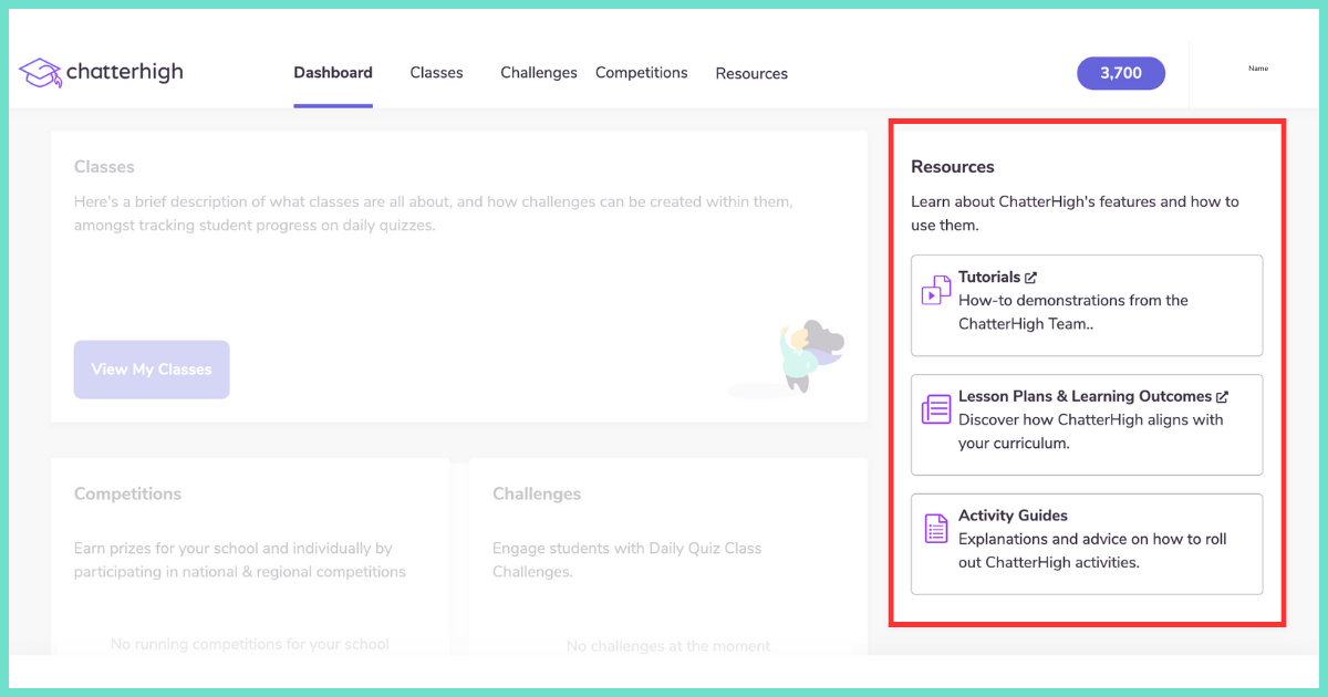 A Guide to Your ChatterHigh Teacher Dashboard